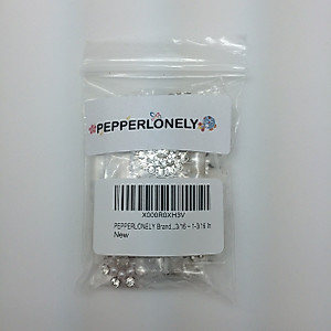 PEPPERLONELY Brand 12PC Mixed Style Acrylic Pearl Rhinestone Flat Back Alloy Metal Embellishments & Sew On Buttons 13/16~1-3/16 Inch