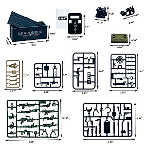 Weapons Pack Military Army WW2 Toys for Mini Soldier Figures Machine Guns Set for Boys Battle Building Blocks Bricks Tight fit Major Brand