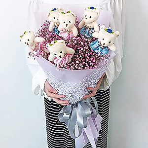 Sealive Stuffed Animals Plush Bears (1 Dozen), Mini Bear Stuffed Animal Bulk Assorted Toys for Birthday Cake Wedding Decorations Party Favors Supplies