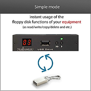 Nalbantov USB Floppy Disk Drive Emulator N-Drive 100 for Akai MPC-60 MK I (Version 1)