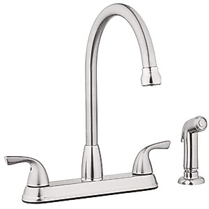 Aqua Vista 21-K822-AV-BND Kitchen Sink Faucet with Side Spray, Brushed Nickel High Arc
