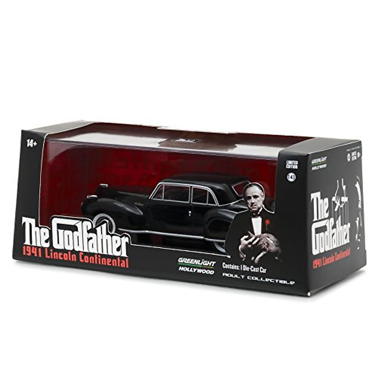 Greenlight 86507 1:43 the Godfather (1972) -1941 Lincoln Continental-Die-Cast Vehicle