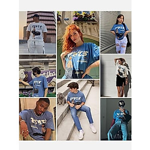 Aelfric Eden Mens Oversized Graphic Tee Summer Unisex Hipster Printed Casual Harajuku Top Tshirt