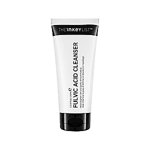 The INKEY List Fulvic Acid Brightening Cleanser, Gel Face Cleanser Gently Exfoliates and Removes Makeup, Improves Uneven Skin Tone, 5.07 fl oz