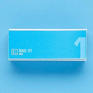 3INA Nail It File - Flawless Nail Care In 4 Steps - Files And Shortens, Shapes, Smooths And Shines - Gently Shapes Nail Tips - Suitable For Use On Natural Or Artificial Nails - Four-Sided Block - 1 Pc