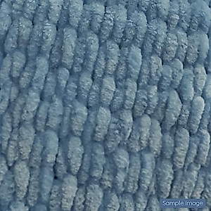 2 Pcs - Soft and Bulky Velvet Yarn for Knitting Thick & Quick | 2x100g Yarn Crochet and Knitting Assorted Yarn Baby Velvet Bulk for Adults and Kids (Baby Blue)