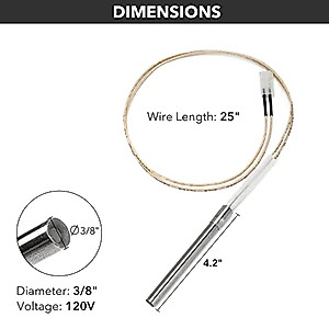 Stanbroil Grill Igniter Replacement for Pit Boss, Durable Hot Rod Ignitor with Fuse
