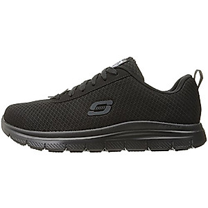 Skechers Men's Flex Advantage Bendon Work Shoe, Black, 11 Wide