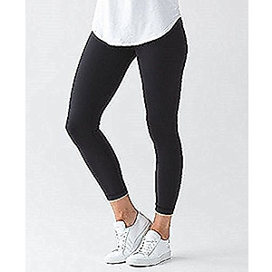 Lululemon High Times Pant Full On Luon 7/8 Yoga Pants (Black, 4)