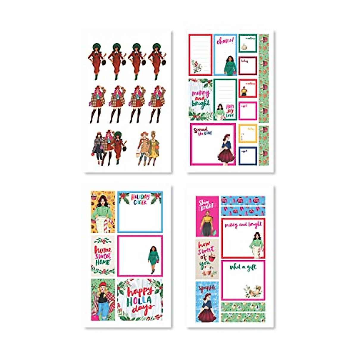 The Rongrong Grateful Heart Sticker Book for Planners, Calendars, Journals and Projects – Premium Quality Hand Drawn Perfect for Fall and Holiday Planning – Scrapbook Accessories – 24 Sheets