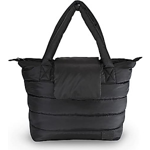 7AM Voyage Capri Tote - Everyday, Compact & Water Repellent Bag (Black)