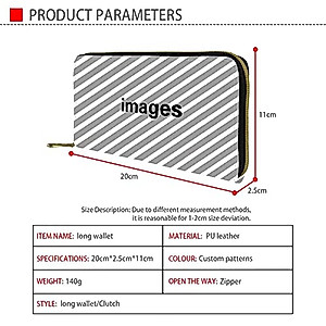 chaqlin Women Wallets Long RFID Blocking Zipper Card Holder Wallet Sunflower Pig Print Phone Purse Clutch Wallet With Wristlet