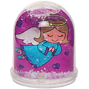Baker Ross AX384 Angel Color in Snow Globes Kits - Box of 4, Great Christmas Arts and Crafts Supplies for Kids This Festive Season