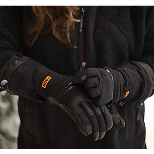 FRDM Clutch Snow Gloves Waterproof Windproof Leather Convertible Snow Sports Ski Snowboard Snowmobile, for Men & Women