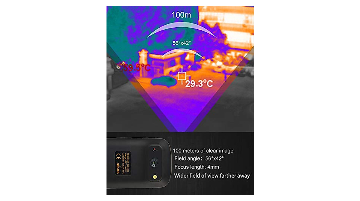 320x240 Pocket Thermal Camera - Real-Time IR Images