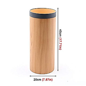 Umbrella Stand Modern Umbrella Holder, Round Freestanding Organizer Rack, Indoor Hallway Umbrella Stands with Wood Grain, for Holds Canes Walking Stick