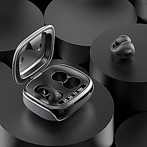 Jkapagzy Wireless Ear Clip Bone Conduction Headphones,Open Ear Headphones Wireless Bluetooth,Bone Conduction Headphones Bluetooth Earphones for Running, Sports, Cycling, Driving