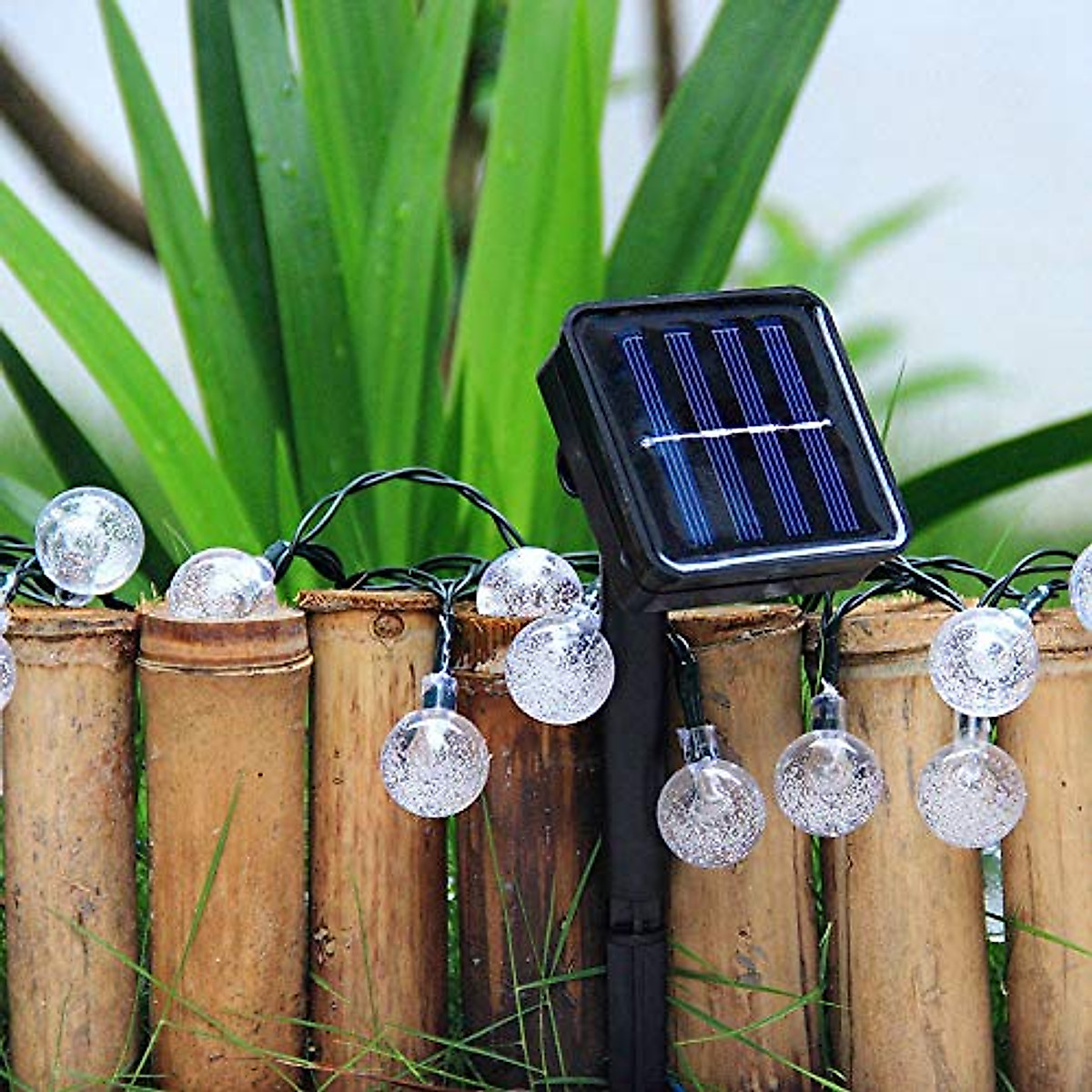 GOTOTOP LED Outdoor String Lights,Durable Solar Powered 30 LED Globe Balls Fairy Lights for Indoor Outdoor Home Garden Yard Halloween Party Lamp Decor