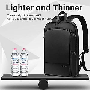 BANGE Slim Laptop Backpacks 17.3inch,Expandable Business Work Backpack for Men and Women (Large)…