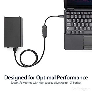 StarTech.com USB C to eSATA Cable - 3 ft / 1m - 5Gbp - for HDD/SSD/ODD - External Hard Drive Adapter - USB 3.0 to eSATA Converter (USB3C2ESAT3)