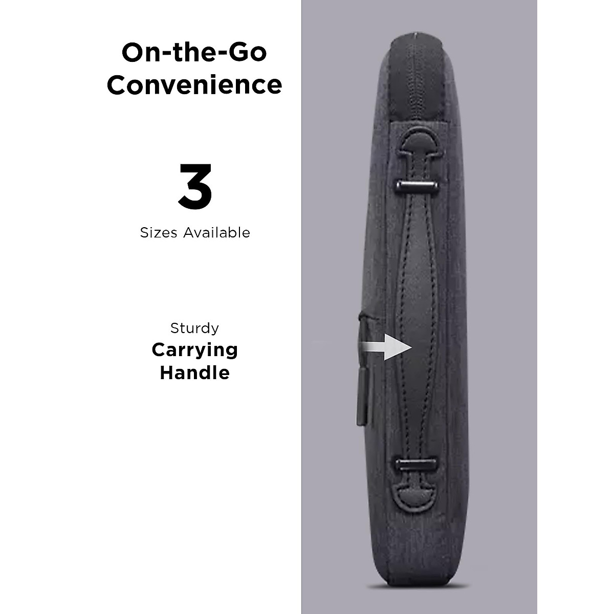 Lenovo Urban Laptop Sleeve 15.6 Inch for Laptop/ Notebook/Tablet Compatible with MacBook Air/Pro Water Resistant - Charcoal Grey