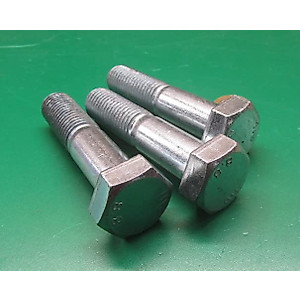 Class 8.8 Zinc Steel Bolts PT M20 x 2.5 mm x 90 mm Long, 3 Pcs