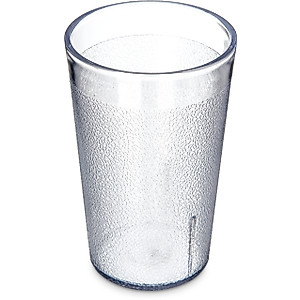 Carlisle FoodService Products Stackable Stackable Tumbler Plastic Tumbler for Restaurants, Catering, Kitchens, Plastic, 9.5 Ounces, Clear, 1 Count (Pack of 1)