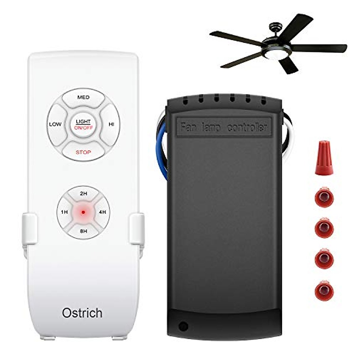 Ceiling Fan Remote Control Kit, WI-FI Smart Fan Control Timing Wireless Control with Amazon Alexa