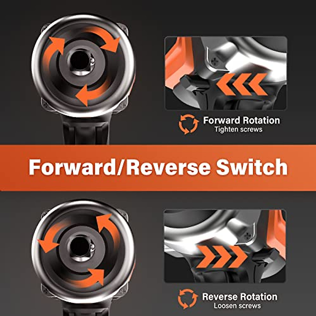 CONPEX Electric Impact Wrench with Detent Ball Anvil, Impact Wrench 1/2 inch 320ft-lbs Max Torque 12V Corded Impact Gun 2 Impact Sockets Brushless Power Impact Gun Pistola De Impacto