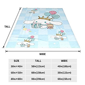 Anime Blankets Throws Soft Cozy Flannel Lightweight and Comfortable Bedroom Living Room Sofa Bed Blankets for Adults Kids 6-50"x40"