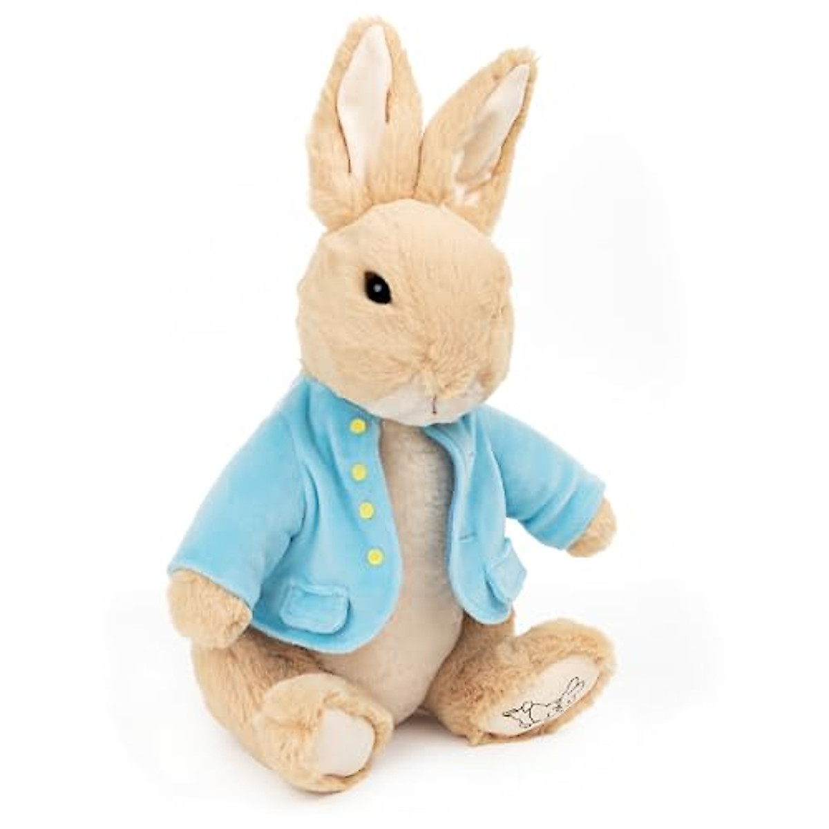 GUND Beatrix Potter Classic Peter Rabbit in Blue Coat Deluxe Soft Plush Stuffed Animal Bunny, Brown, 11”