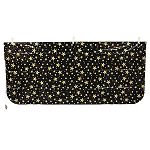 Beistle Black and Gold Plastic 1 Pc, Black & Gold Stars Balloon Bag