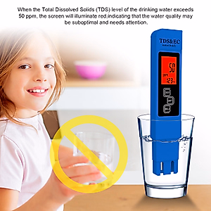 𝐌𝐨𝐬𝐭 𝐀𝐜𝐜𝐮𝐫𝐚𝐭𝐞 𝐒𝐨 𝐅𝐚𝐫 4-in-1 Instant Read TDS Meter - Measures TDS, EC, & Temperature (°C/°F) - Digital Water Testing Kit for Tap, Well, Pool, Hydroponics, Aquarium, RO/DI System -Blue