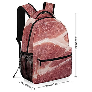 Beef Backpack Print Work Leisure Schoolbag Adjustable Practical Men And Women Universal Laptop Backpack