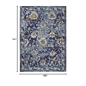 LR Home Gala Collection Area Rug, 8'9" x 11'9", Indigo Multi
