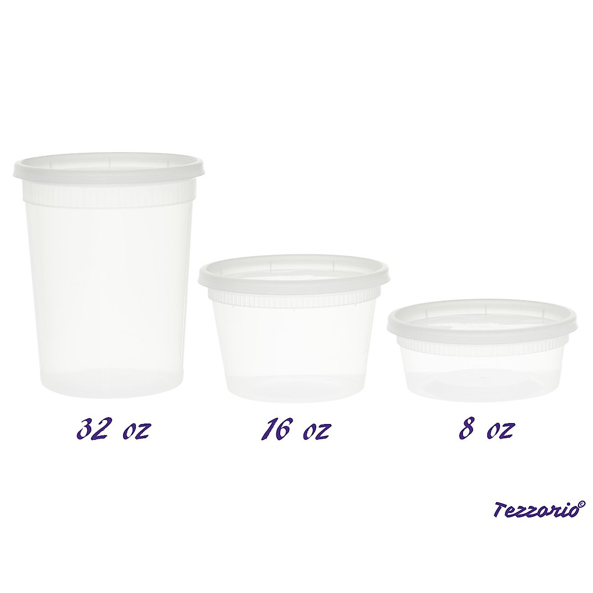 (120 Pack) 16 oz Plastic Soup Containers with Lids, Heavy Duty Deli Food Storage/Take Out Containers, Microwavable, Leakproof