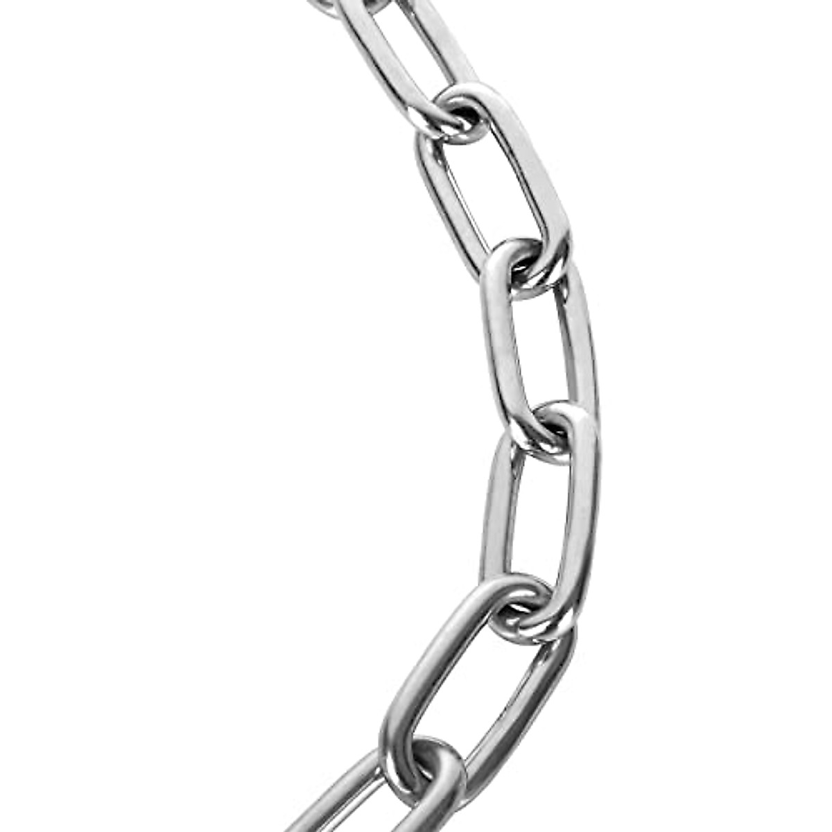 1/4” Hanging Link Chain, 6.56 Feet 304 Stainless Steel Link, 78.7 Inch Hanging Chains, 1300lb Capacity Heavy Duty Chains Hanging Kits for Swing Chairs, Hammocks, Rope, Punching Bags Outdoor/Indoor