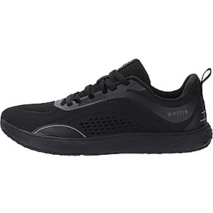 Mens Wide Toe Box Zero Drop Road Running Shoes Tennis Athletic Size 10 Stability Gym Sports Walking Hiking Width Zapatos De Correr for Male Black 44