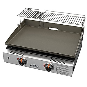 Yukon Glory Griddle Warming Rack, Designed for 22" Blackstone Griddles, One-Step Clip On Attachment, Portable and Collapsible (will not work with hood)