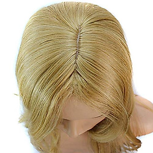 AWADUO Sexy Brown Blond Long Big Wave Mix Full Volume Curly Wavy Wig W/Long Bang Women’s Girl Hot Full Hair Wig s Cosplay Costume Party Anime Wigs