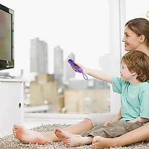 2 Pack Case for Roku Express/Streaming Stick/Premiere - Silicone Remote Cover for TCL Hisense Roku TV Remote Sleeve Skin Smart TV Remote Control Replacement Cover Case(Purple and Rose)