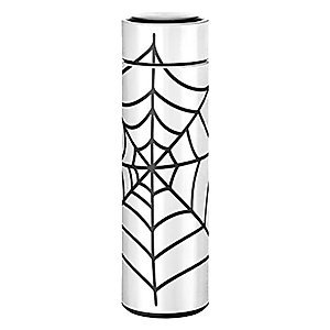 CaTaKu Black and White Spider Water Bottle Insulated 16 oz Stainless Steel Flask Thermos Bottle for Coffee Water Drink Reusable Wide Mouth Vacuum Travel Mug