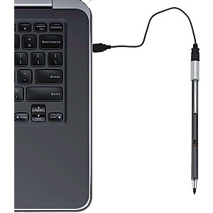 Broonel Grey Rechargeable Fine Point Digital Stylus - Compatible with Acer Chromebook Tab D651N 9.7" Tablet