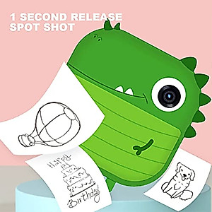 SHENGAO 2.4 Inch IPS Screen Video Digital Camera Birthday Gift Full HD Photo Digital Camera Kids Digital Camera with Print Paper