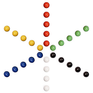 SKEMIX 30 new Solid Color Replacement Marbles Wahoo Aggravation Board game GLASS Wa Hoo