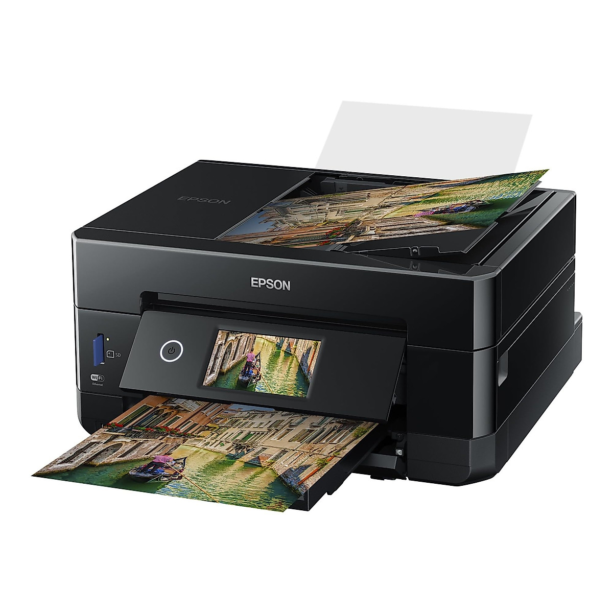 Epson Expression Premium XP-7100 Wireless Color Photo Printer with ADF, Scanner and Copier, Black