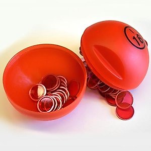 Magnetic Bingo Ball Chip and Kit (Red)