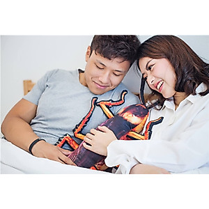 The Flash Store 21.5 in Creative 3D Cockroach Plush Pillow Realistic Cockroach Stuffed Animal Toy Funny Home Sofa Car Decoration Party Favors Throw Pillow (55 cm)