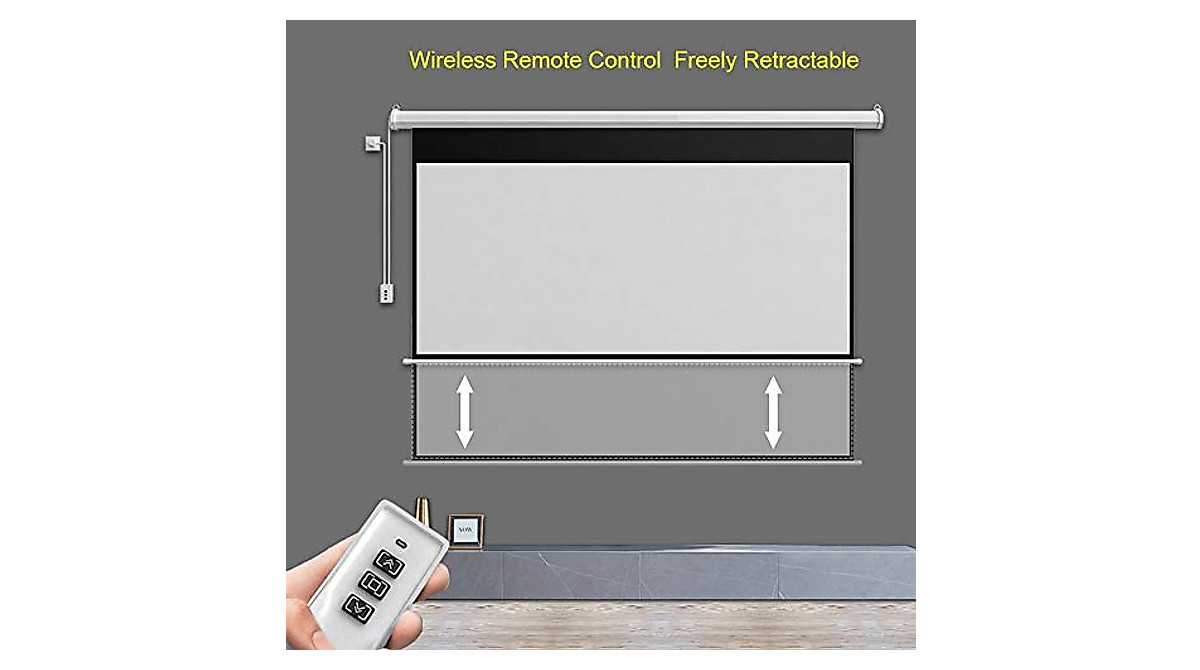 100 Inch Electric Motorized Projector Screen | Home Theater