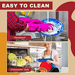 G3 Kitchenware 1-Pack Air Fryer Silicone Liners Foldable | Non-Stick Reusable Silicone Air Fryer Liners| Collapsible Air Fryer Silicone Pot Baking Tray Basket| 7.5 Inch, 3QT – 5QT (Blue)